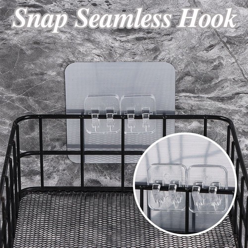 Strong Non-marking Glue Magic Stickers Buckle Brushed Hook Free Punch ...