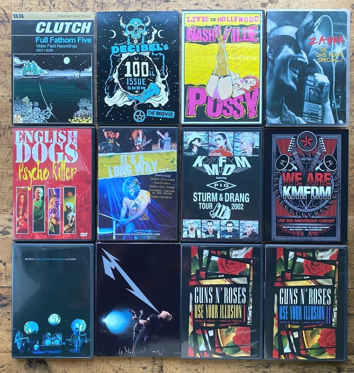 200+ Punk & Metal DVDs: The Damned, KMFDM, Pixies, The Cramps, Melvins ...