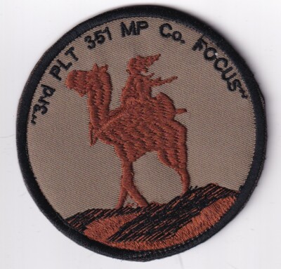 351st Military Police Company MP patch Camel "Focus" US Army ...