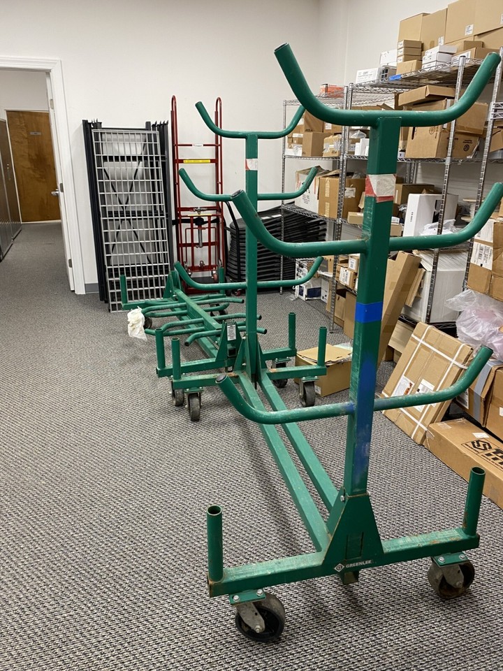 Greenlee 668 Mobile Conduit And Pipe Rack With Casters, 1000 lb ...