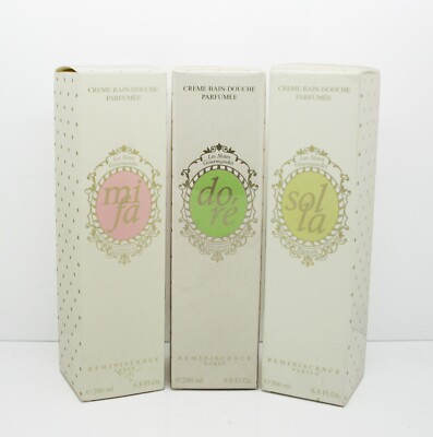 Sol La ,mi Fa, Do Re , Reminiscence, 3 Parfumé Bain And Douche Crème ...