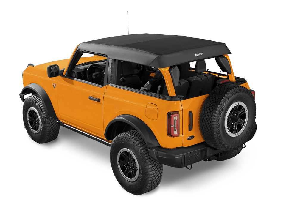 Bestop Black Twill TREKTOP Soft Top | For 2021-2024 Ford Bronco | 2 ...