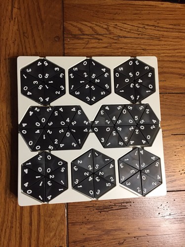 TRI OMINOS BOARD GAME REPLACEMENT PARTS PIECES 56 TILES BLACK COMPLETE ...