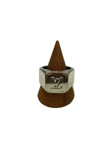 LOUIS VUITTON Ring Signet Monogram_Monogram_19 Plated Size 19 SLV ...