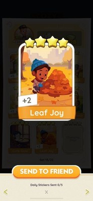 Leaf Joy - Mono_poly_Go 4 Star Stickers ⚡️ FAST SEND ⚡ | eBay UK