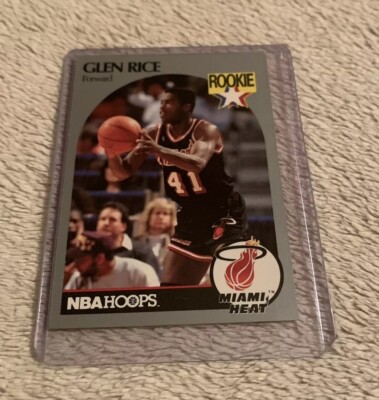 1990-91 Hoops Miami Heat Basketball Card #168 Glen Rice Rookie | eBay