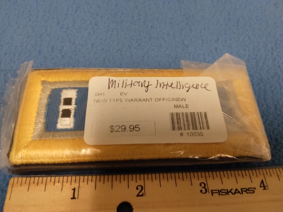 MILITARY INTELLIGENCE WARRANT OFFICER SHOULDER BOARDS - PAIR MALE | eBay