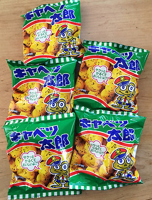 Kado, Crispy Corn Snack, kyabetsu "Cabbage Taro" 14g, Japanese Snack ...
