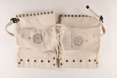 Vintage BSA Sea Explorer Uniform White Leggings Medium Gaiters Spats | eBay