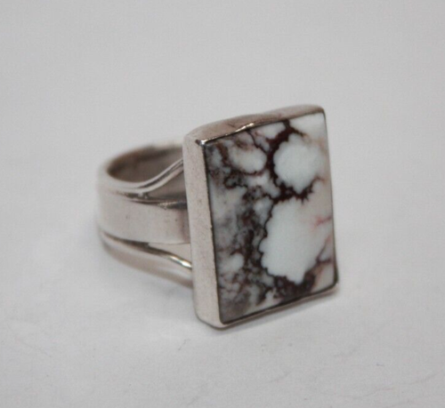 Richard Begay RB Navajo Sterling Silver Wild Horse Magnesite Ring Sz: 9 ...