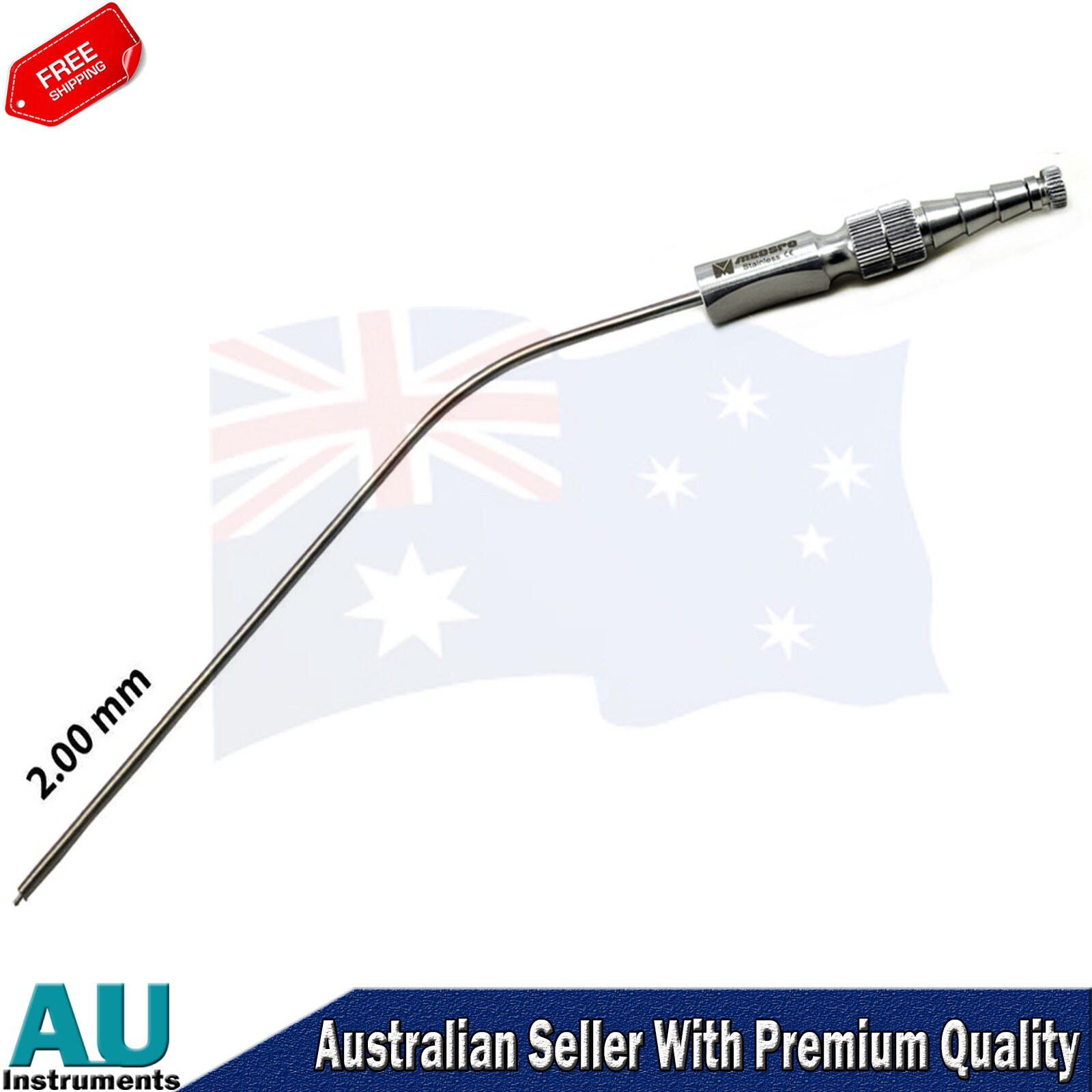 Medical Frazier Suction Tube Diagnostic Surgical Implant Bone Compactor ...