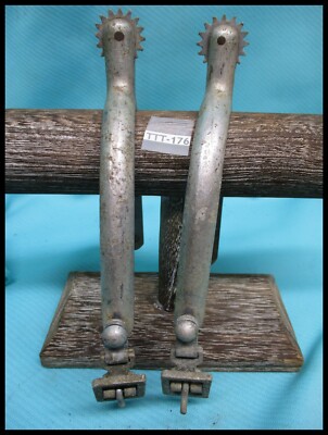 Rare Vintage Aluminum English Style Type Spurs with Very Sharp Rowels ...