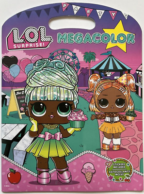 LOL Surprise Megacolor Kidz Collection Coloring Book with Stickers | eBay