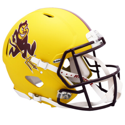 ASU Sun Devils Yellow Sparky Riddell Speed Full Size Authentic Football ...