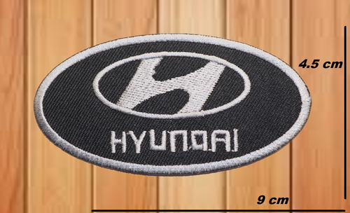 Hyundai Motor Car Badge Embroidered Iron or Sew On Patch Applique Logo ...