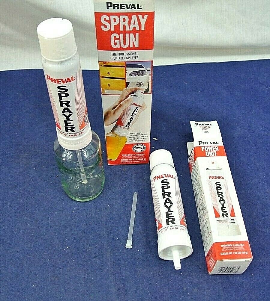 PREVAL SPRAY GUN, PROFESSIONAL PORTABLE SPRAYER, WITH EXTRA POWER UNIT ...