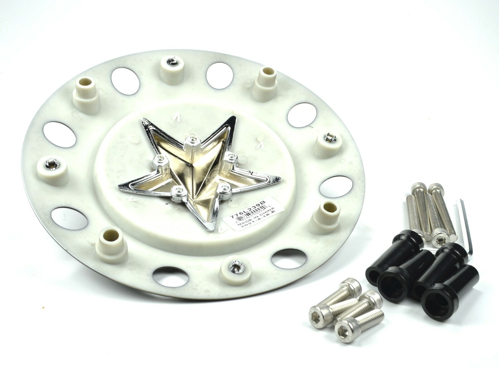 NEW KMC XD Series XD775 Rockstar Dually Wheel Center Cap Matte Black 8 ...