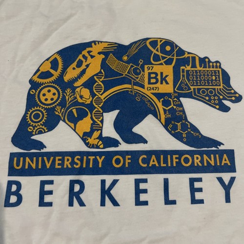 New Rare UC Cal Berkeley Bear 97th Element Berkelium 247.1 STEM Shirt ...