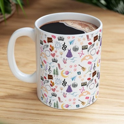 Swifty Eras Coffee Mug: Taylor Fan Gift, Ceramic Cup | eBay