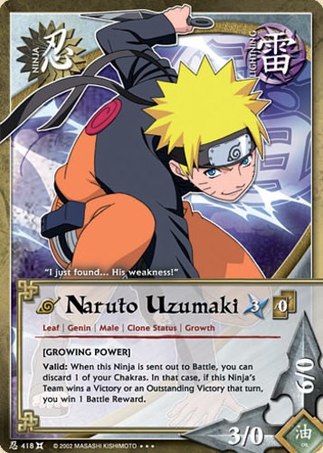 Naruto Uzumaki - N-418 - Super Rare - Unlimited Edition - Foil ...