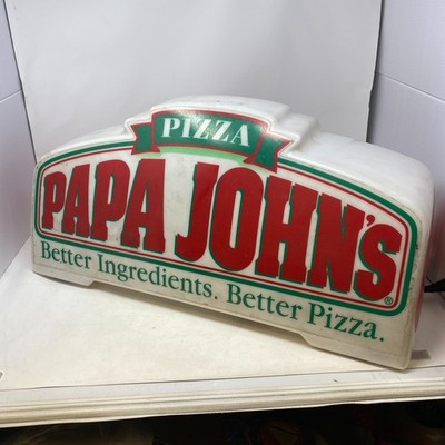 Papa John's Pizza Car Topper – Untested, Magnets Included (No Charging ...