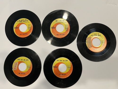 The Beatles 45 rpm Vinyl lot of 5 by Capitol Records VG | eBay