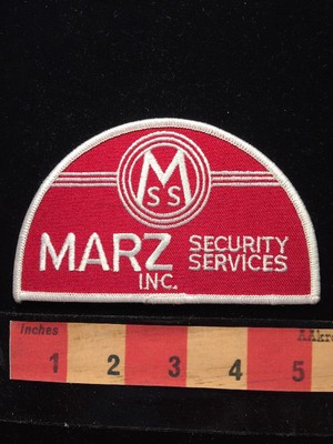 MSS MARZ INC. Security Services Guard Officer Patch 64Z8 | eBay