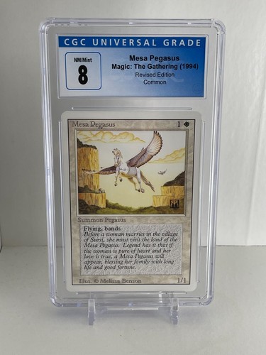 MTG Magic Cards: Mesa Pegasus Revised / 3rd Edition Graded CGC 8 NM ...