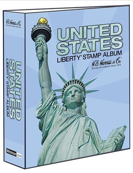 HE Harris Stamp Album Traditional US Liberty Binder 3 inch 2 Post New ...
