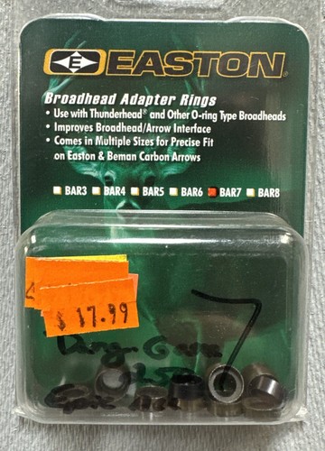 BAR7 BROADHEAD ADAPTER RINGS EASTON DZ PK 215864 | eBay