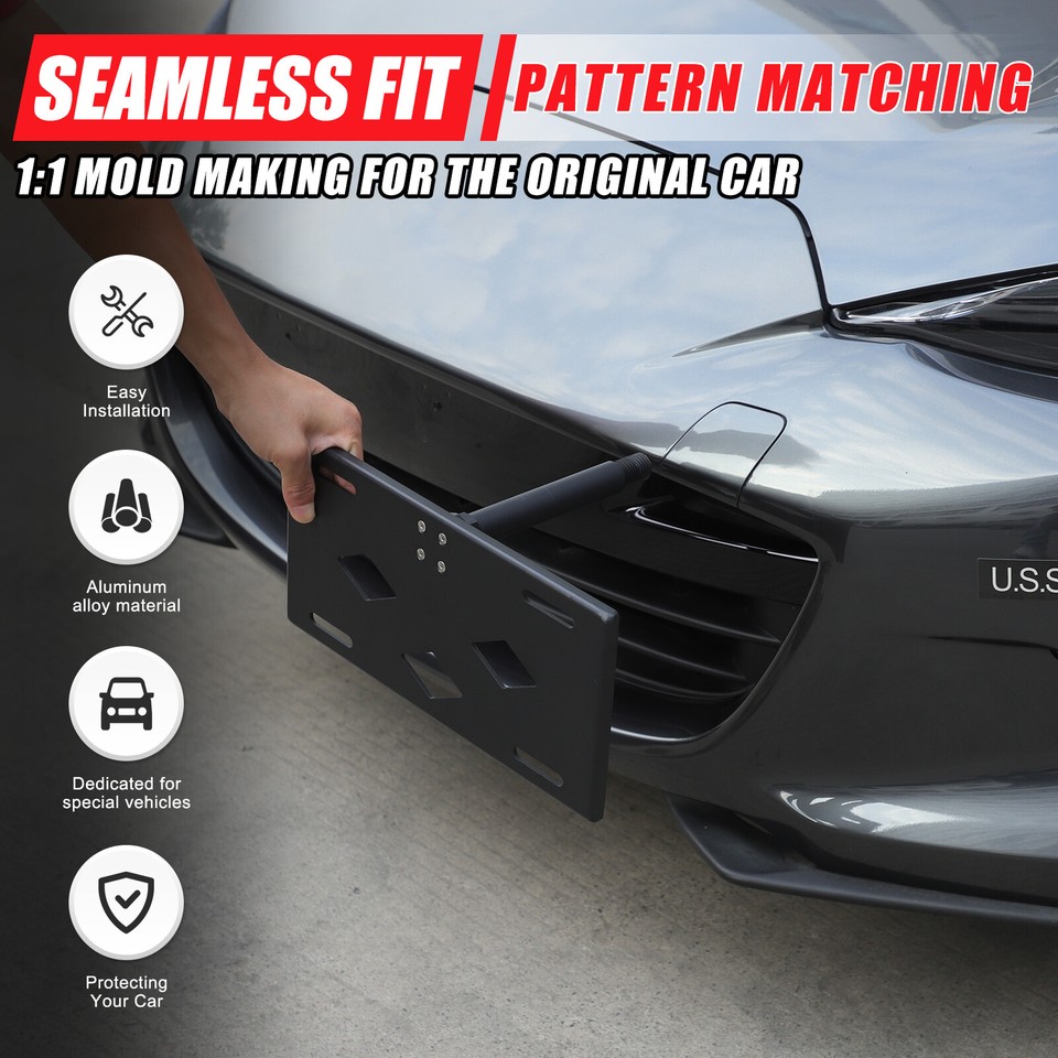 Aluminum For Mazda MX-5 Miata ND 2016-2024 Car Front License Plate ...