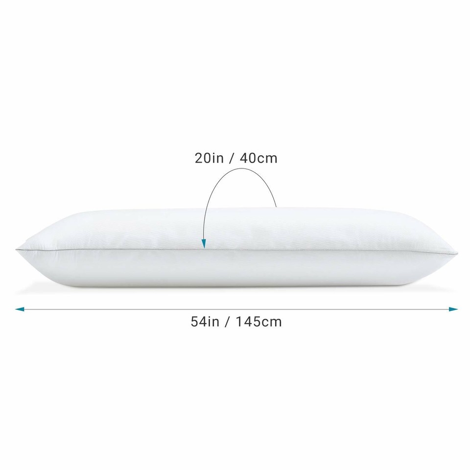 Body Pillow Full Length Shape Soft Comfort Support Hypoallergenic Bed ...