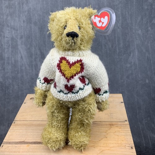 Ty Attic Treasures Collection "Heartly" NWT 1993 Plush Knit Sweater 12 ...