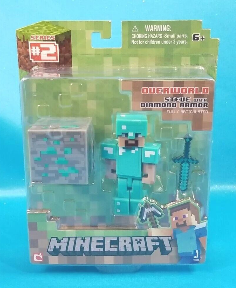Minecraft Exclusive Diamond Steve SDCC 2022 Mattel Minecraft Diamond