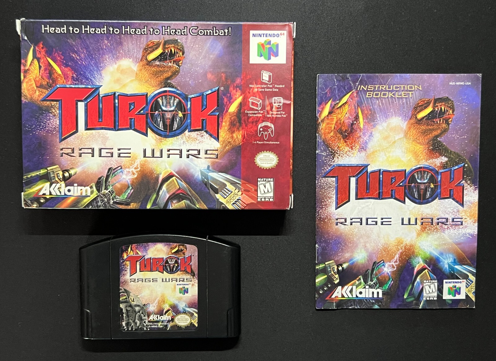 Turok: Rage Wars Nintendo 64 N64 - Complete Cib | eBay