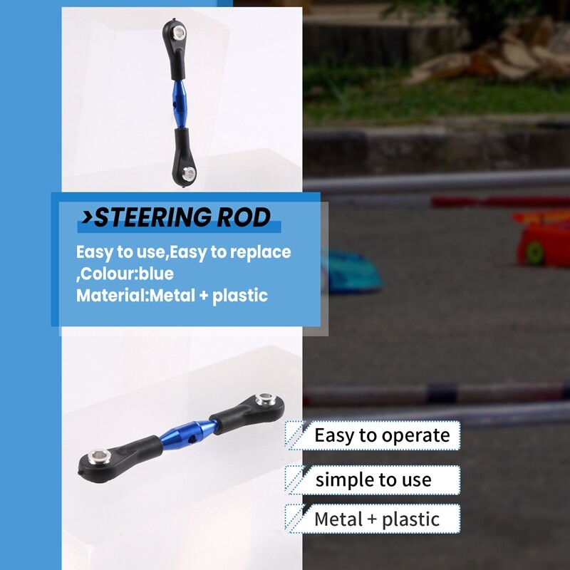 3Pcs Metal Steering Rod Link Rod Tie Rod for TT-01 TT01 1/10 RC Car5372 ...