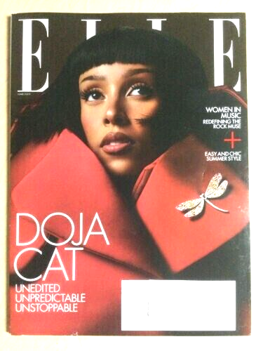 (NEW) ELLE Magazine June/ July 2022 DOJA CAT Unedited Unpredictable ...