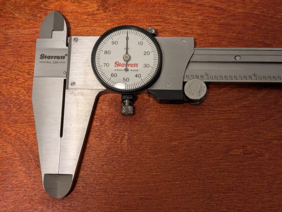 STARRETT 12 Inch DIAL CALIPER NO 120 w/ CASE - AMERICAN MADE - Barely ...