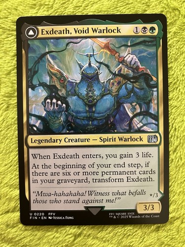 U 0220 Exdeath, Void Warlock FFV Spirit Uncommon Final Fantasy NM Card ...