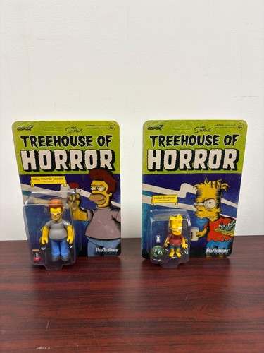 TREEHOUSE OF HORROR - HUGO & HELL TOUPEE SIMPSON - SUPER7 REACTION THE ...