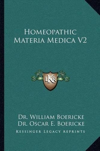 William Boericke Homeopathic Materia Medica V2 (Poche) | eBay