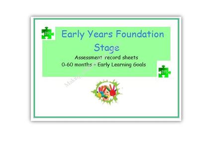 EYFS individual progress record/tracker childminder eyfs resource 0-60 ...