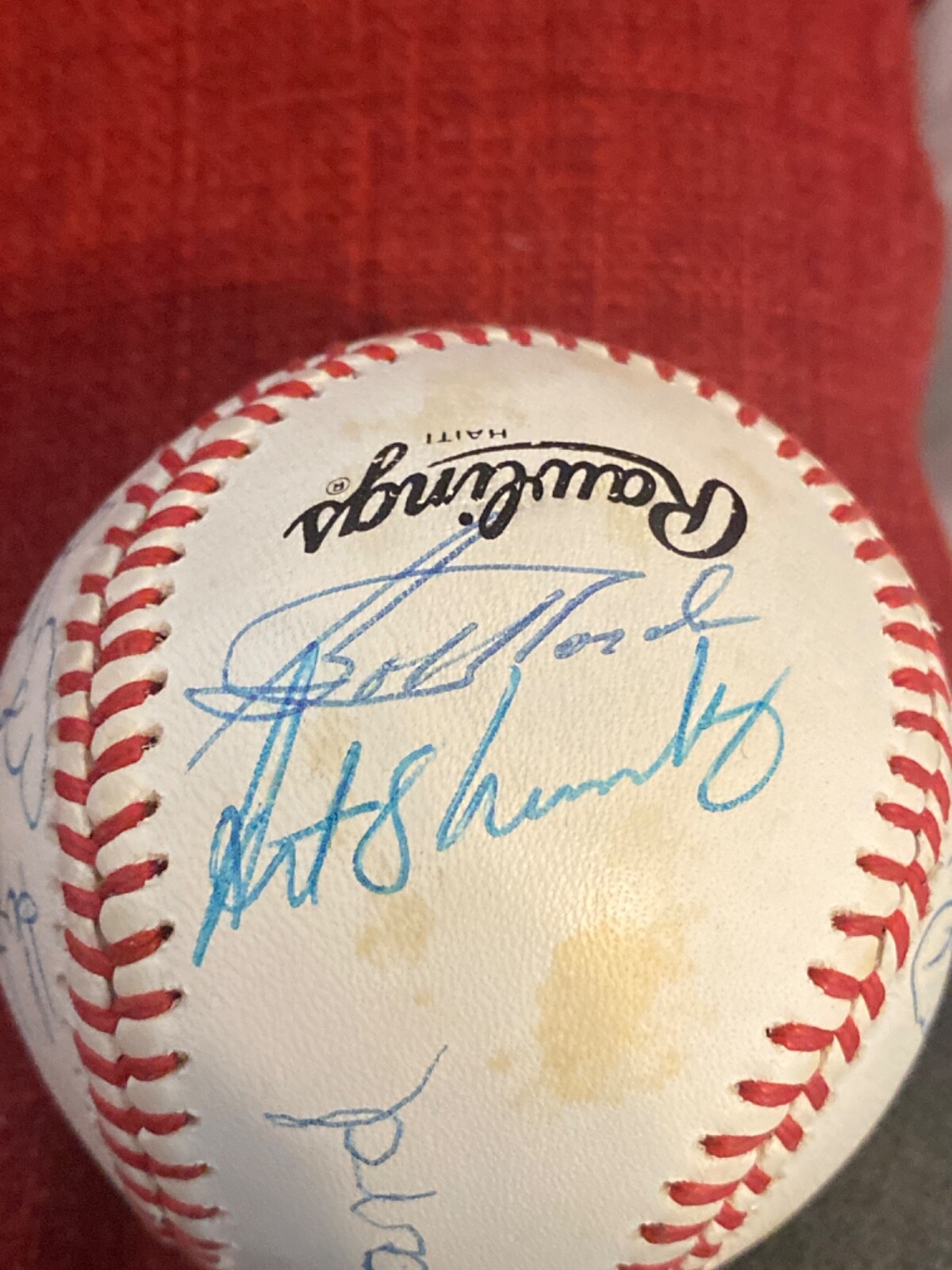 Eddie Mathews Buck Leonard Mccovey Wilhelm signed baseball auto ...