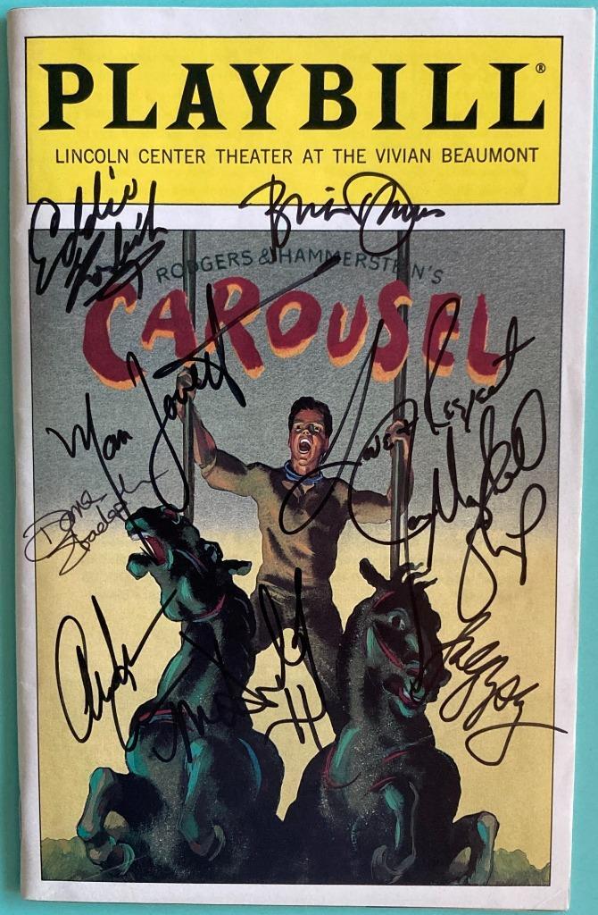 1994 Signed Playbill Carousel Audra McDonald Brian d'Arcy James Marcus ...