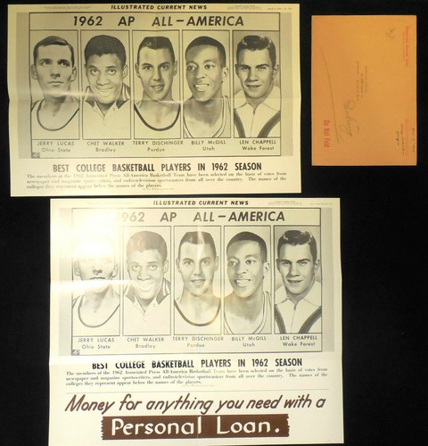 1962 ICN Poster pick one Jerry Lucas Ohio St Len Chappel Chet Walker ...
