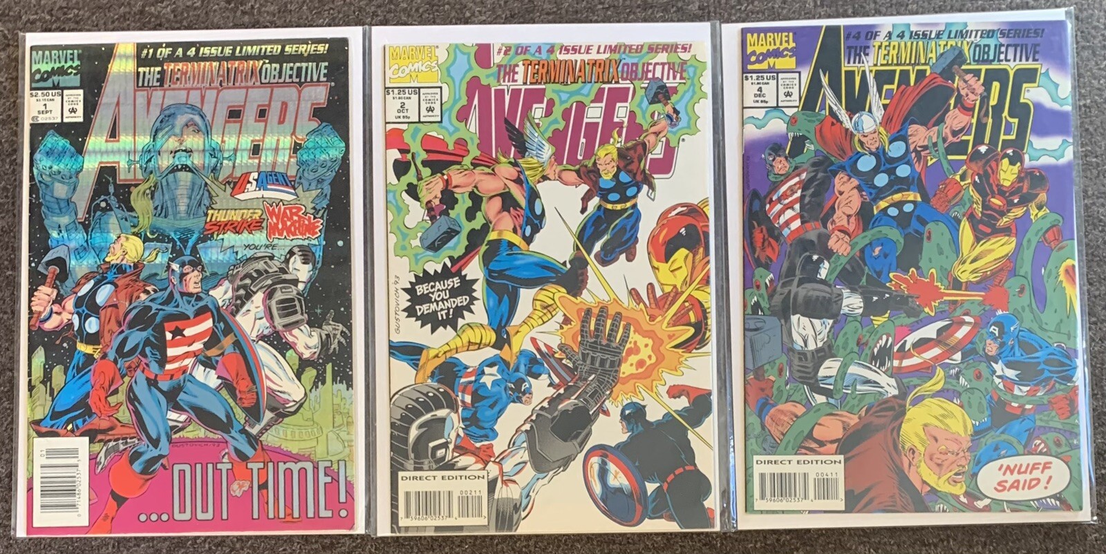 Avengers Terminatrix Objective #1,2,4 Marvel Comics Lot | eBay