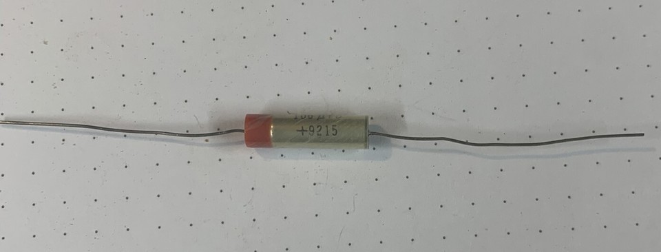 100 Mfd Wet Tantalum Capacitor, Axial Lead, 35 VDC, MTP Brand, 5 Each ...