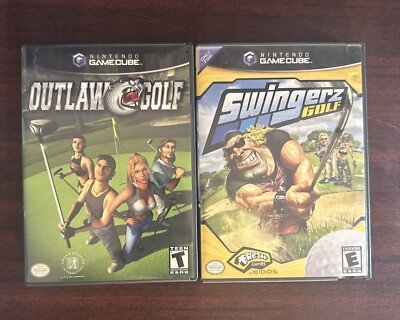 Outlaw Golf And Swingerz Golf Lot Of 2 (Nintendo GameCube, 2002) Tested ...