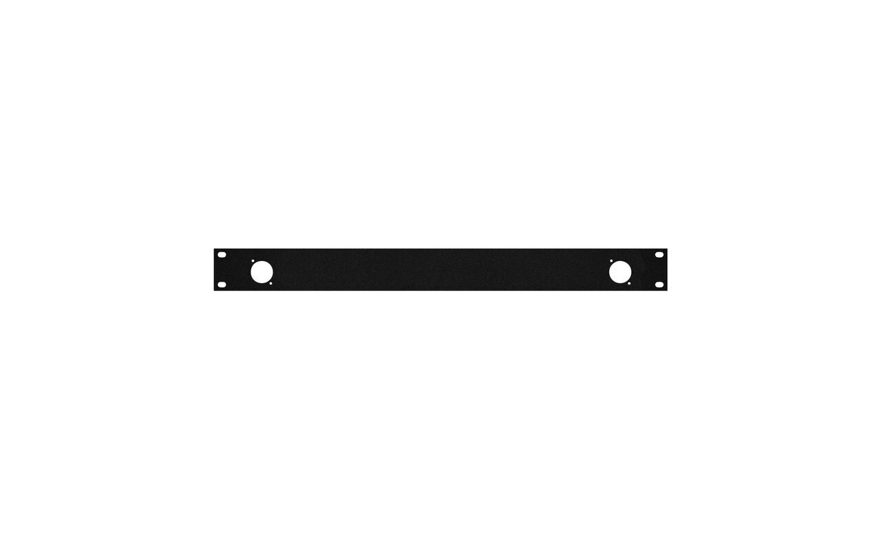 1 Space Rack Panel with 2 D-series punch out hole 1x1 fits ATA Rack ...