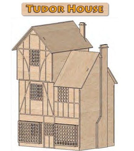 Tudor Miniature Dolls House Self Build Model Diy Kit (TH) FREE FAST ...